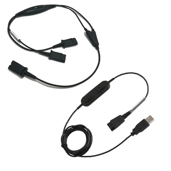 Y-Training Lead Headset Bundle (QD to USB) | Headset Store